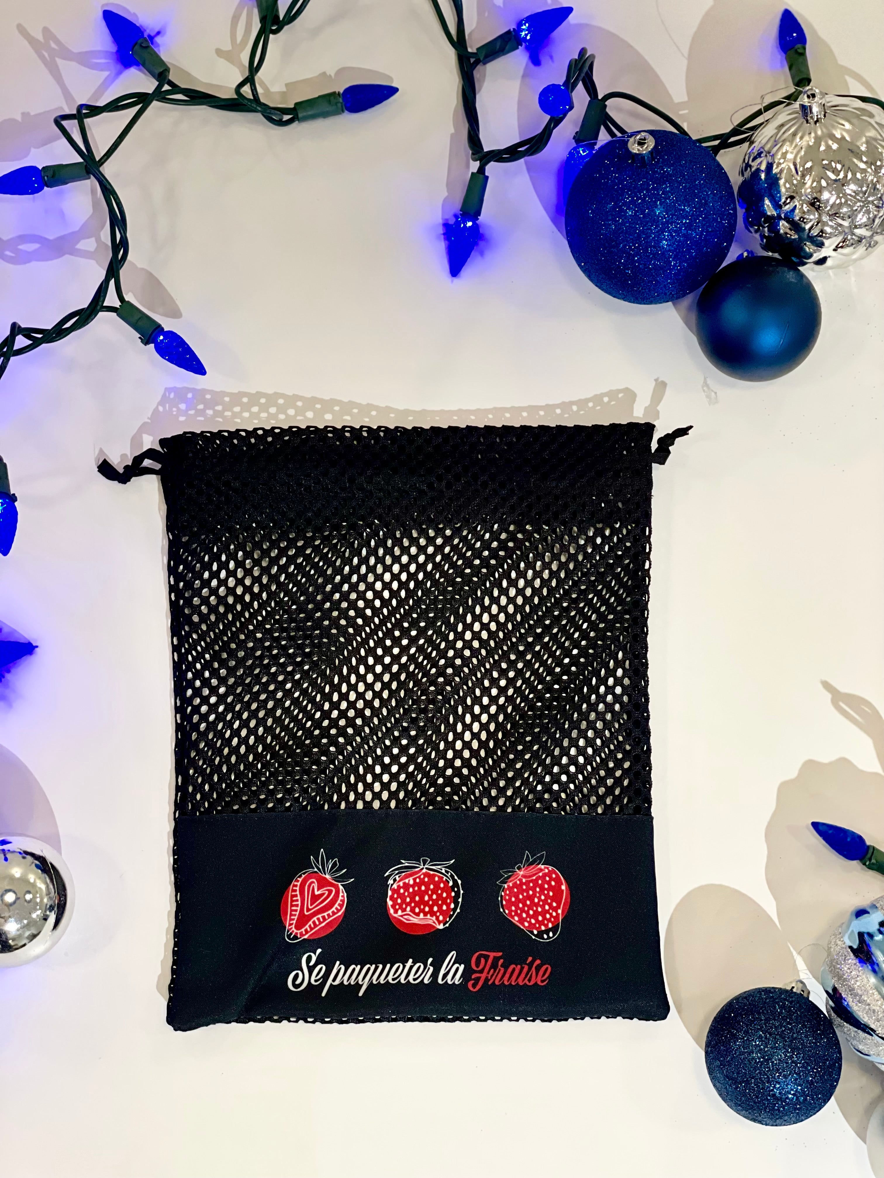 Sac à fruits "Se paqueter la fraise" - 31006 – Accent bleu du Québec