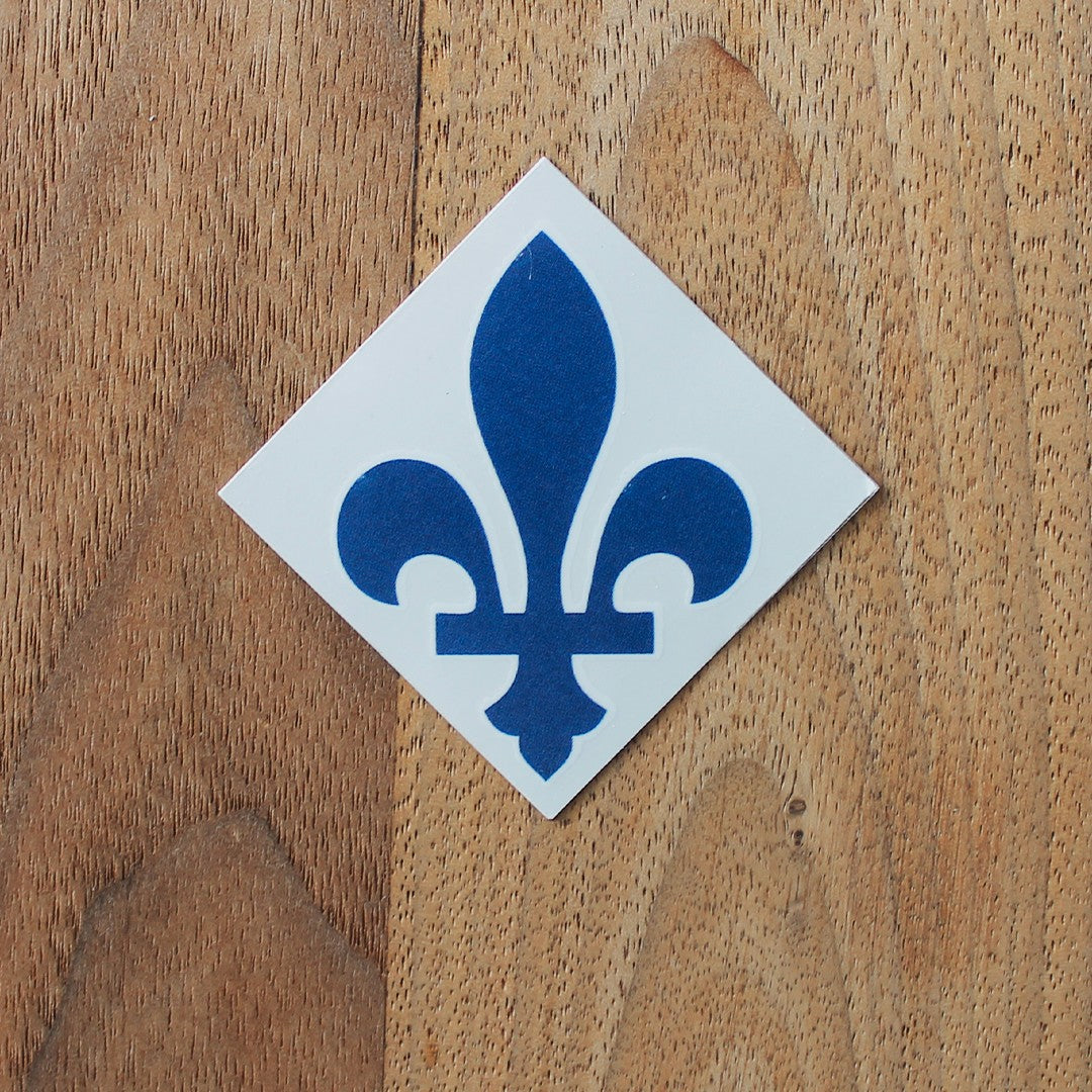 Tatouage - Fleur de Lys – Accent bleu du Québec