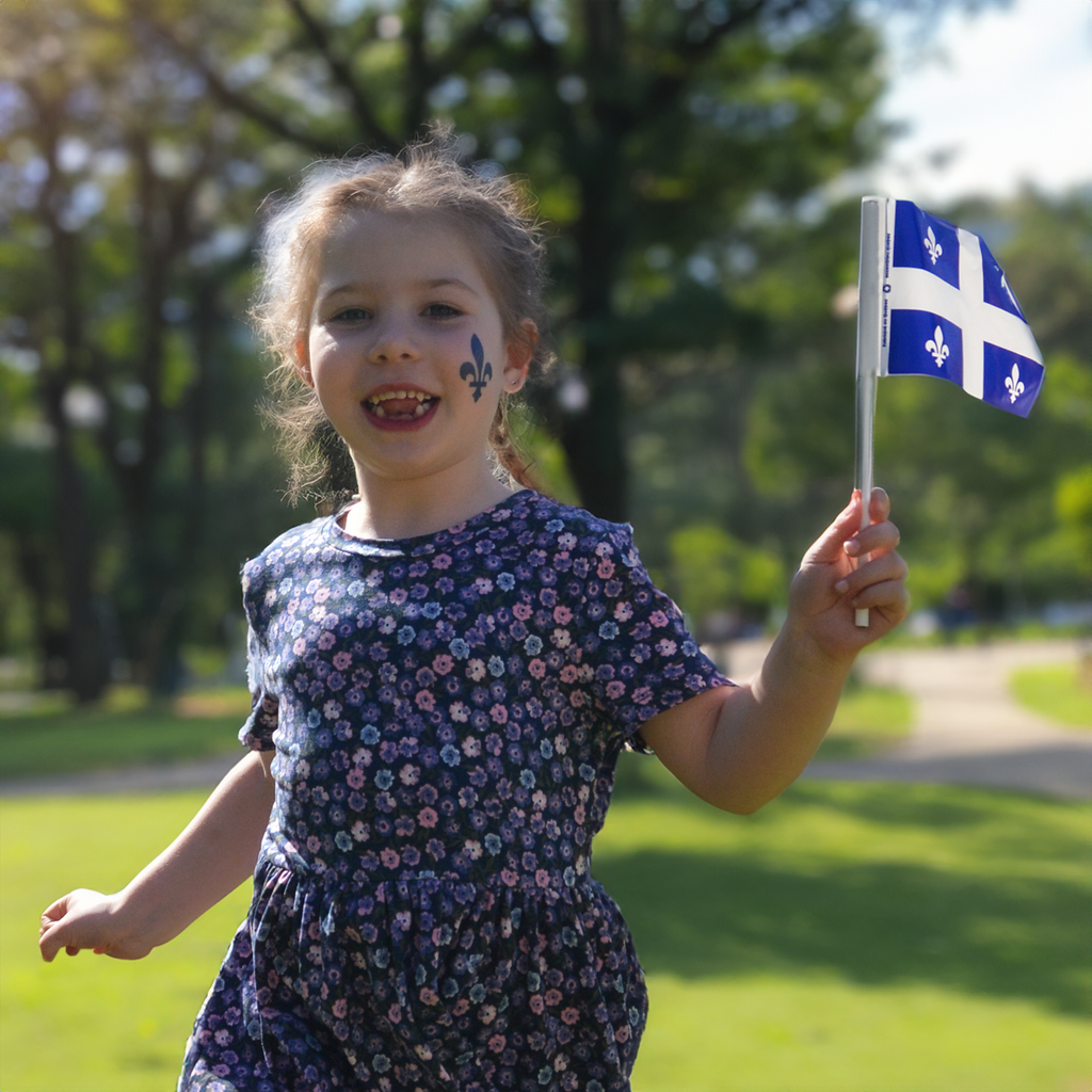 Drapeau du Québec en polyéthylène – Accent bleu du Québec