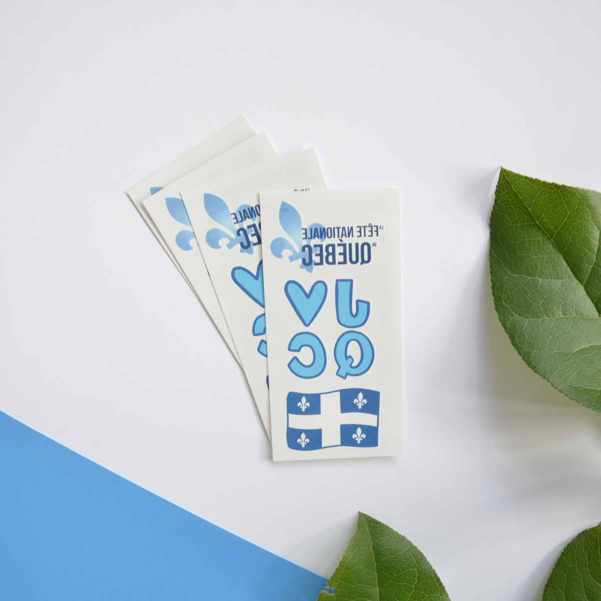 Tatouage - Québec (10011) – Accent bleu du Québec