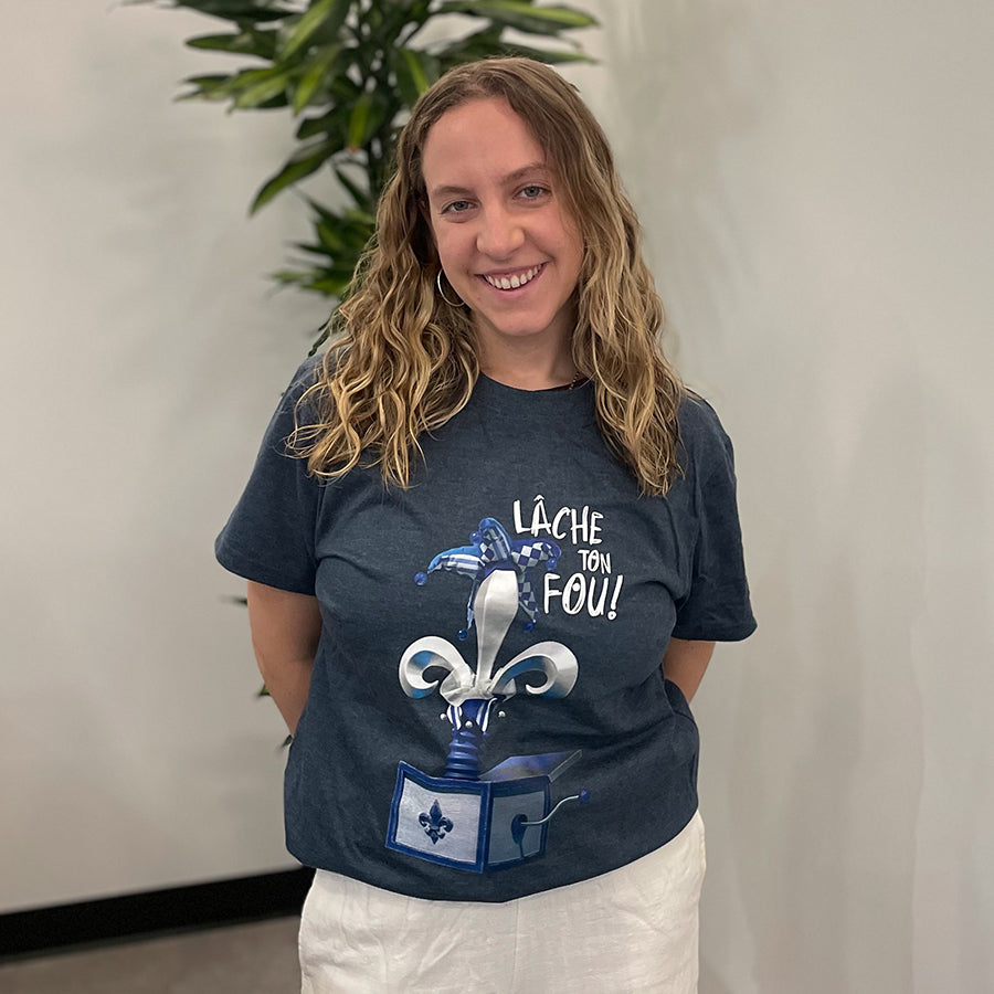 T-shirt thématique Fête nationale – Accent bleu du Québec